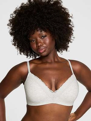 Pink Wear Everywhere™ Push-up Wireless Bra - Grey