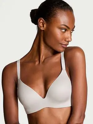Victoria's Secret Invisible By Victoria’s Secret Infinity Flex Perfect Shape Wireless Push-up Bra Grey