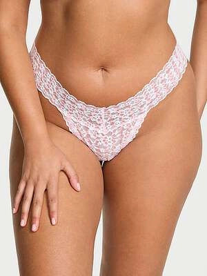 Victoria's Secret The Lacie Lace Thong Panty - Print
