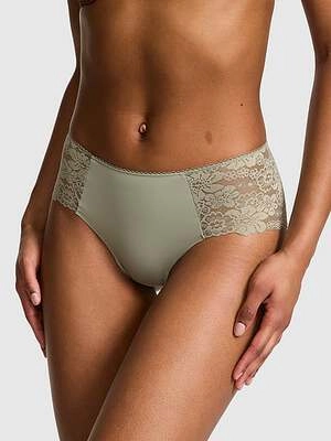 Pink No-show Cheeky Panty - Green