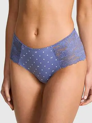 Pink No-show Cheeky Panty - Print