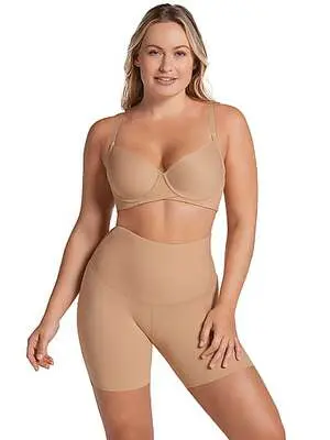 Victoria's Secret Leonisa Shapewear Firm Compression High-waist Shaper Slip Shorts Beige