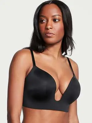 Victoria's Secret Bare Plunge Low-back Bra Black