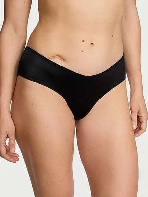 Victoria's Secret Very Sexy Rose Lace-trim Cut-out Cheeky Panty Black