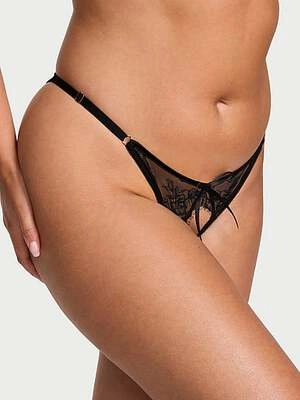 Victoria's Secret Very Sexy Strappy-back High-leg Cheeky Panty - Black