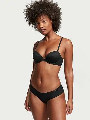 Victoria's Secret No-show Lace-back Hiphugger Panty Black