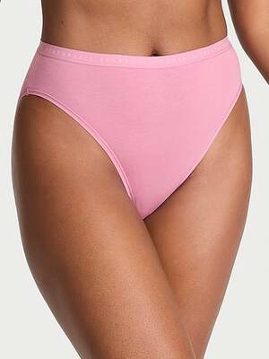 Victoria's Secret Stretch Cotton High-leg Brief Panty - Pink