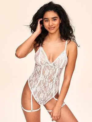Victoria's Secret Adore Me Clarisse Teddy White,ivory