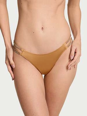 Victoria's Secret Very Sexy Shine Strap Thong Panty - Brown