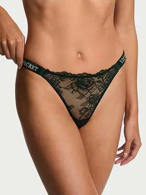 Victoria's Secret Very Sexy Shine Strap Thong Panty - Green