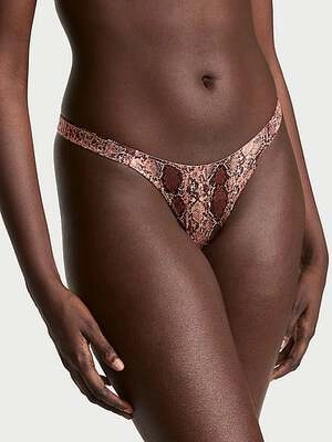 Victoria's Secret Very Sexy Shine Strap Lace Thong Panty Print