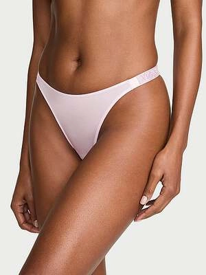 Victoria's Secret Very Sexy Shine Bow Thong Panty Purple
