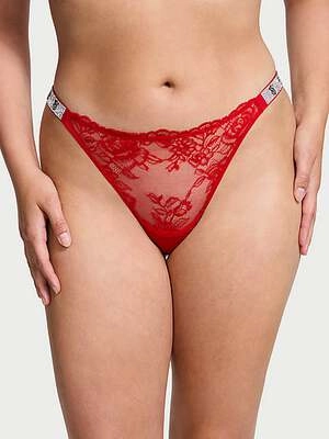 Victoria's Secret Very Sexy Shine Bow Thong Panty Red
