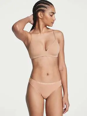 Victoria's Secret Seamless Bikini Panty Beige
