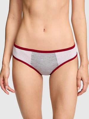 Pink Cotton Cheeky Panty - Grey