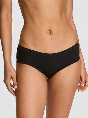 Pink Seamless Hiphugger Panty - Black