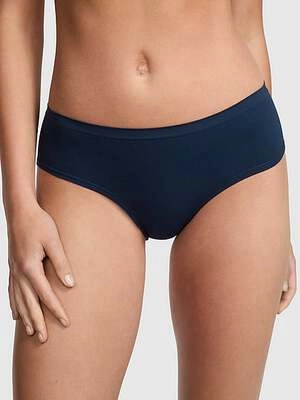 Pink Seamless Hiphugger Panty - Blue