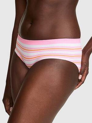 Pink Seamless Hiphugger Panty - Print