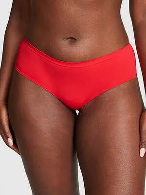 Pink Seamless Hiphugger Panty - Red