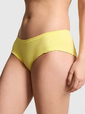 Pink Seamless Hiphugger Panty - Yellow