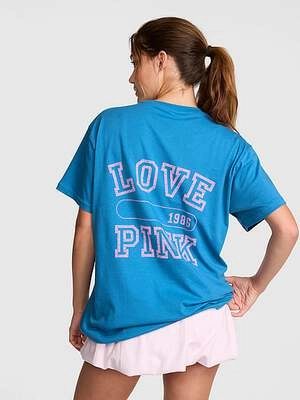 Pink Campus Cotton™ Tee - Blue