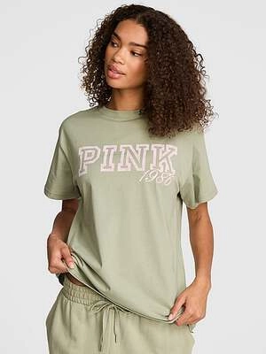 Pink Campus Cotton™ Tee - Green