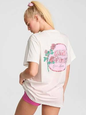 Pink Campus Cotton™ Tee - Grey