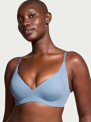Victoria's Secret The T-shirt Push-up Wireless Comfort Bra Blue
