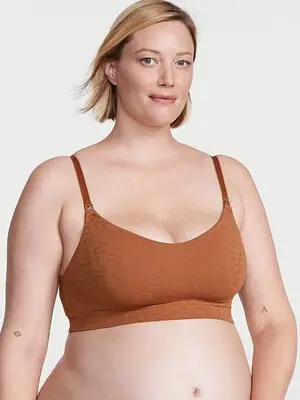 Victoria's Secret Bare Seamless Nursing Bra Brown