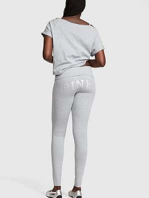 Pink All-day Cotton™ Leggings - Grey