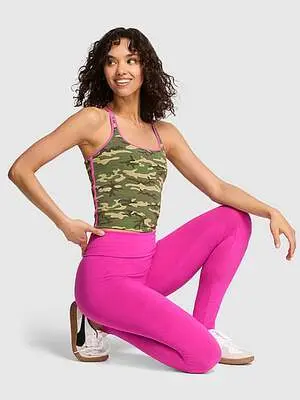 Pink All-day Cotton™ Foldover Leggings Pink