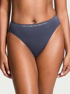 Victoria's Secret Seamless High-leg Brief Panty Grey