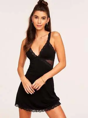 Victoria's Secret Adore Me Primrose Slip Black