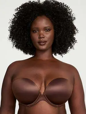 Victoria's Secret Bare Very Sexy Push-up Strapless Bra Brown