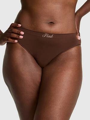Pink Seamless Bikini Panty - Brown
