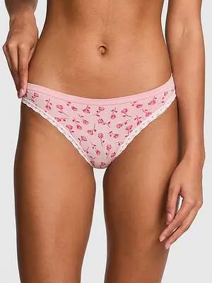 Pink Seamless Bikini Panty - Floral