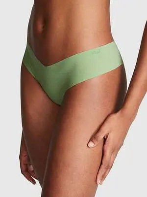 Pink No-show High-leg Thong Panty Green