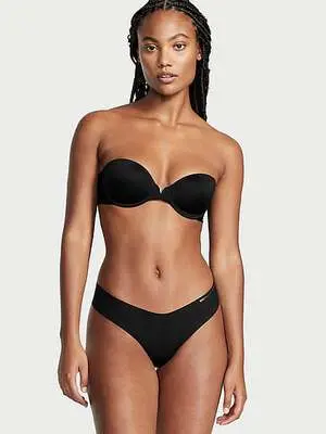 Victoria's Secret Bare Illusions Lightly Lined Smooth Strapless Bra - Black