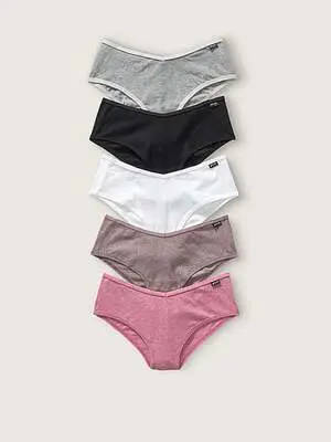 Pink Cotton Cheeky Pack Panty - Pink