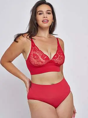 Victoria's Secret Mindd High-rise Shaping Brief - Red