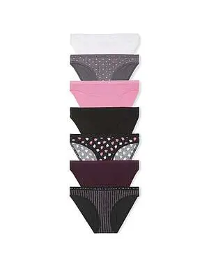 Victoria's Secret 5-pack Stretch Cotton Bikini Panties - Print