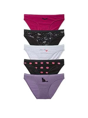 Victoria's Secret 7-pack Stretch Cotton Bikini Panties - Print