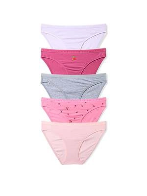 Victoria's Secret 7-pack Stretch Cotton Bikini Panties - Print