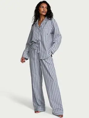 Victoria's Secret Heritage Cotton Long Pajama Set - Print