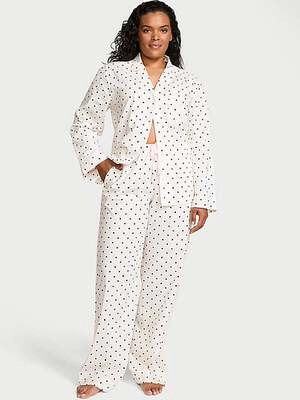 Victoria's Secret Heritage Cotton Long Pajama Set - Print