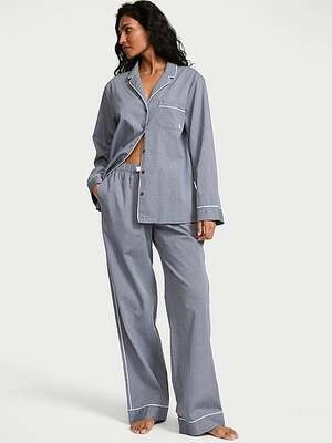 Victoria's Secret Heritage Cotton Long Pajama Set - Print