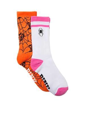 Pink 2-pack Crew Socks - Print
