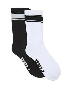 Pink 2-pack Crew Socks - Print