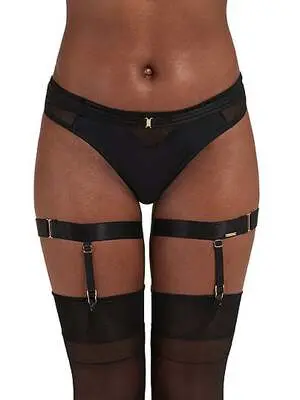 Victoria's Secret Bluebella Garter Suspenders - Black