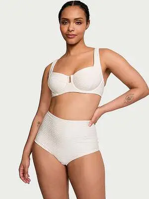 Victoria's Secret Victoria's Secret Swim Mix & Match Full Coverage Bikini Top White,ivory